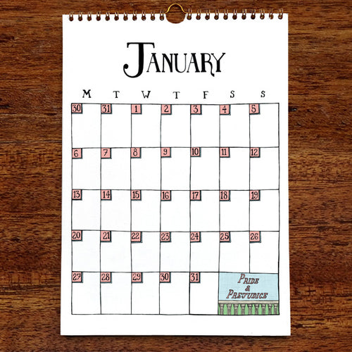 2025 Artist Calendar - Book Themed | The Nonsense Maker