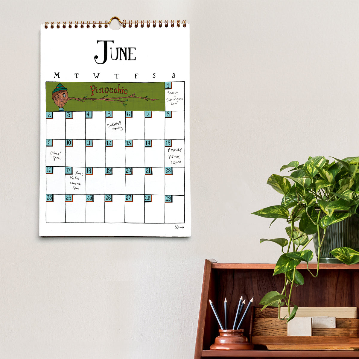 2025 Artist Calendar - Book Themed | The Nonsense Maker