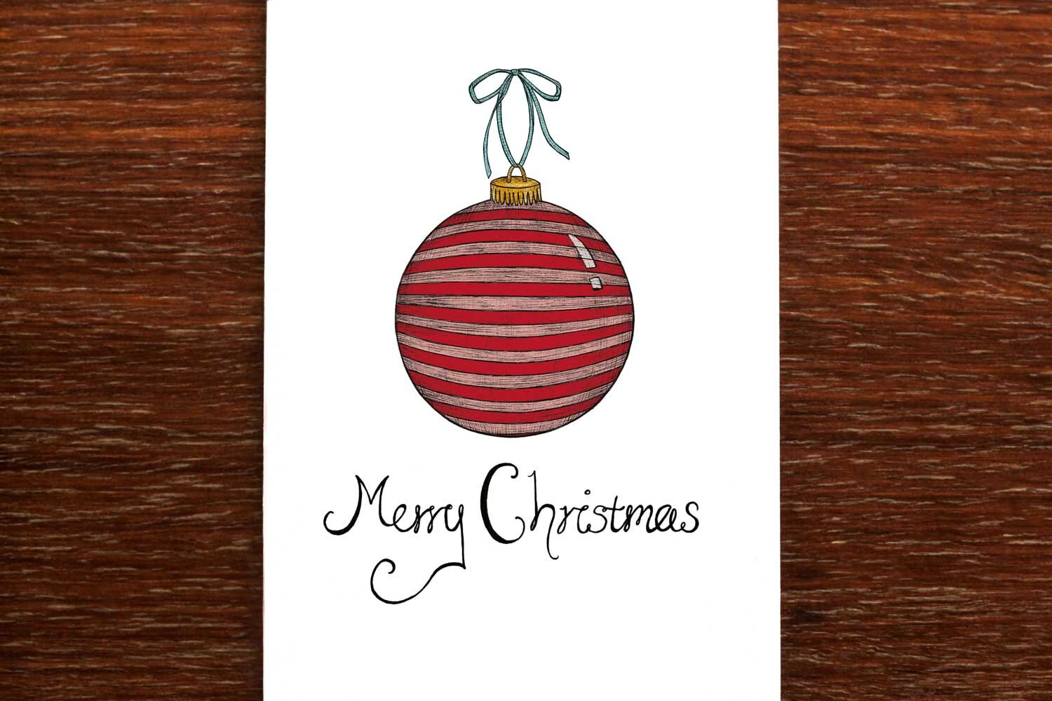Christmas Card - Christmas Bauble | The Nonsense Maker