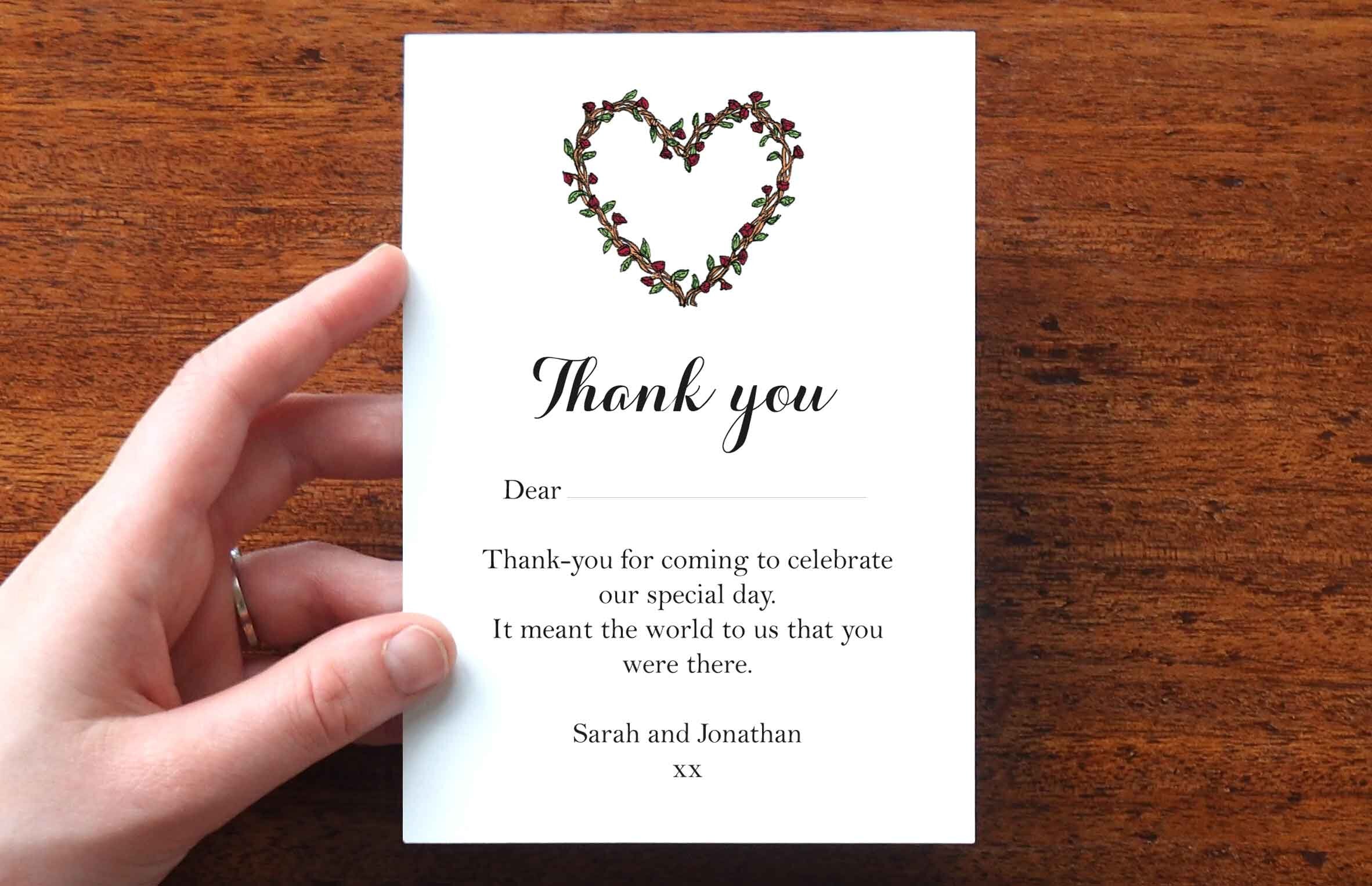 Appreciation simple wedding thank you card wording 60 photos ...