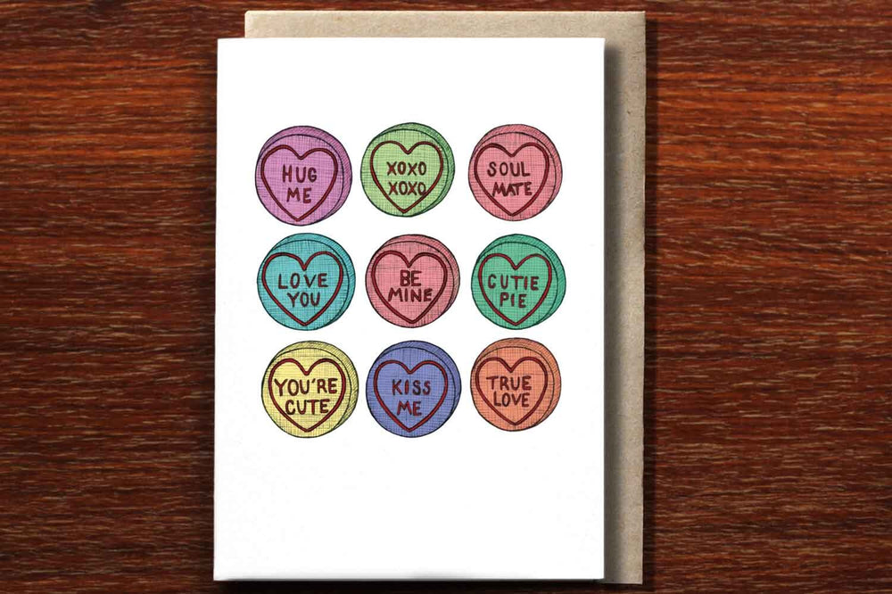 Heart Candy - Happy Valentines Day Card | The Nonsense Maker