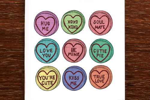 Heart Candy - Happy Valentines Day Card | The Nonsense Maker